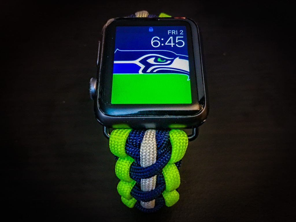 Apple Watch Seattle Seahawks Paracord Band, 42mm & 38mm – Stainless ...